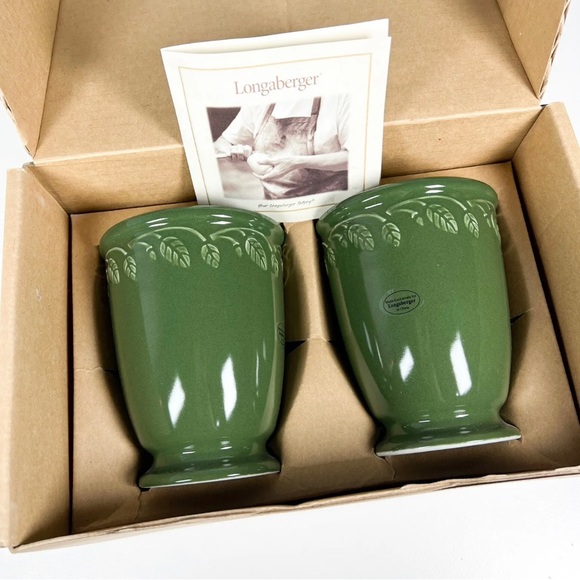 Longaberger | Accents | Longaberger Pottery At Home Garden Small Vase ...